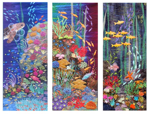 Coral Reef Triptych-1000px | Kyabram Town Hall Gallery